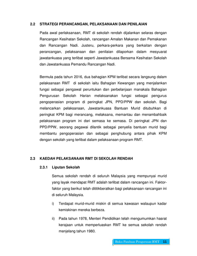 Buku panduan pengurusan rmt | PDF