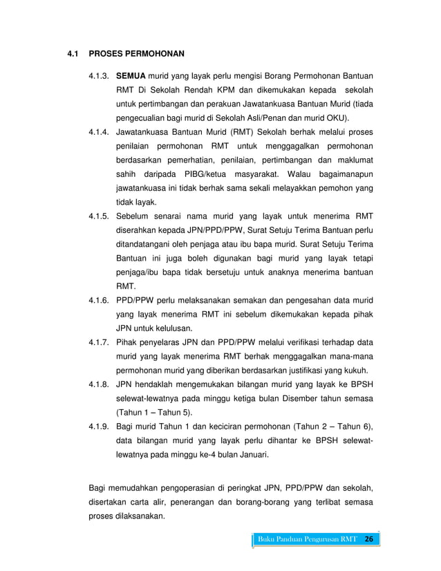 Buku panduan pengurusan rmt | PDF