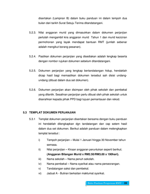 Buku panduan pengurusan rmt | PDF