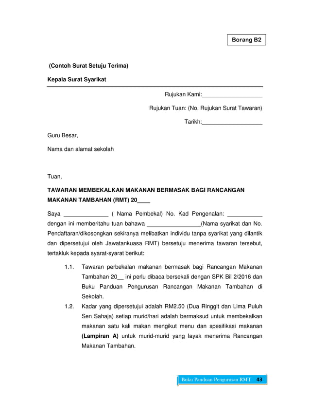Buku panduan pengurusan rmt | PDF