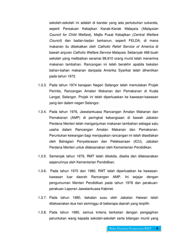 Buku panduan pengurusan rmt | PDF