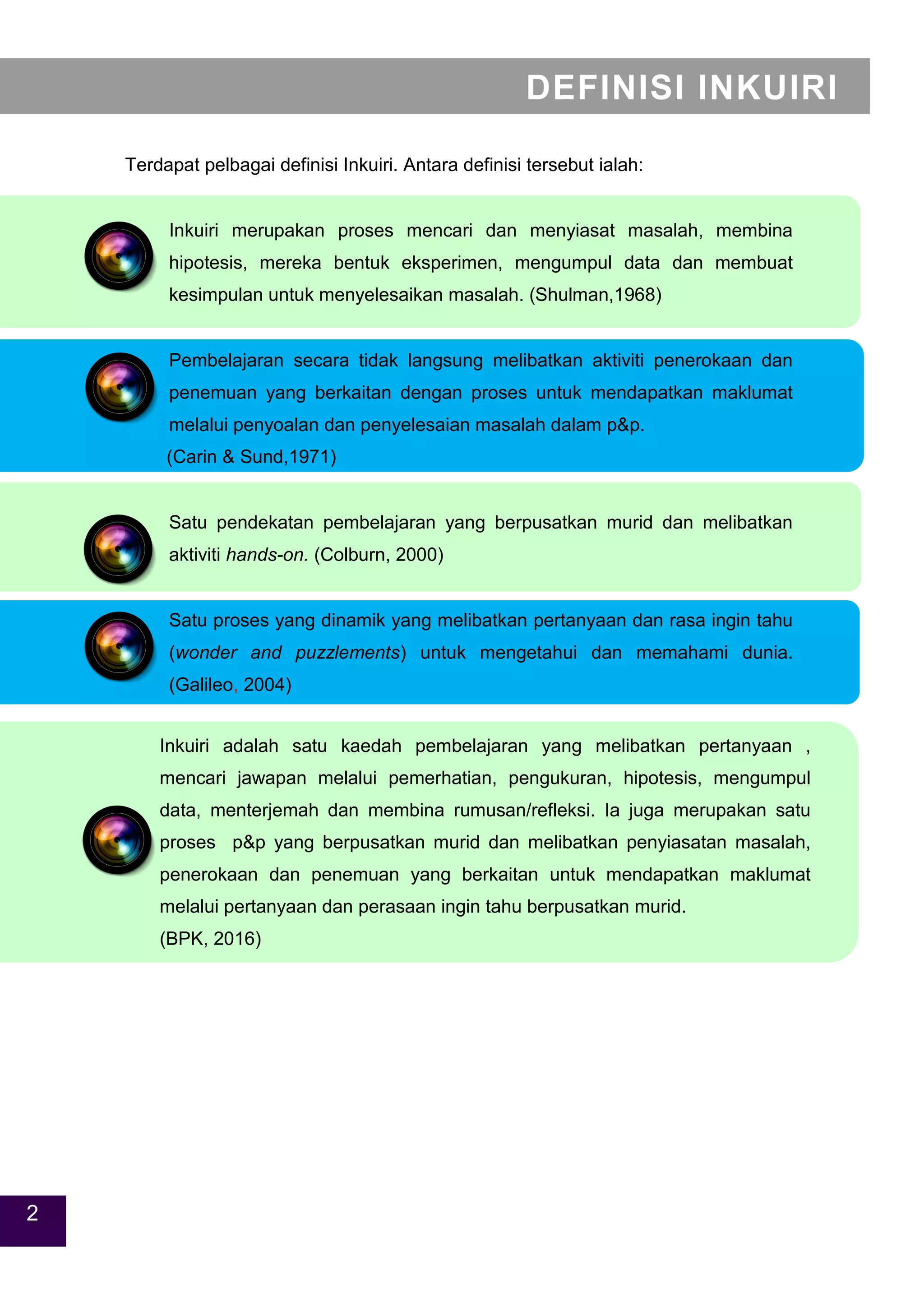 Buku Panduan Pembelajaran Berasaskan INKUIRI | PDF