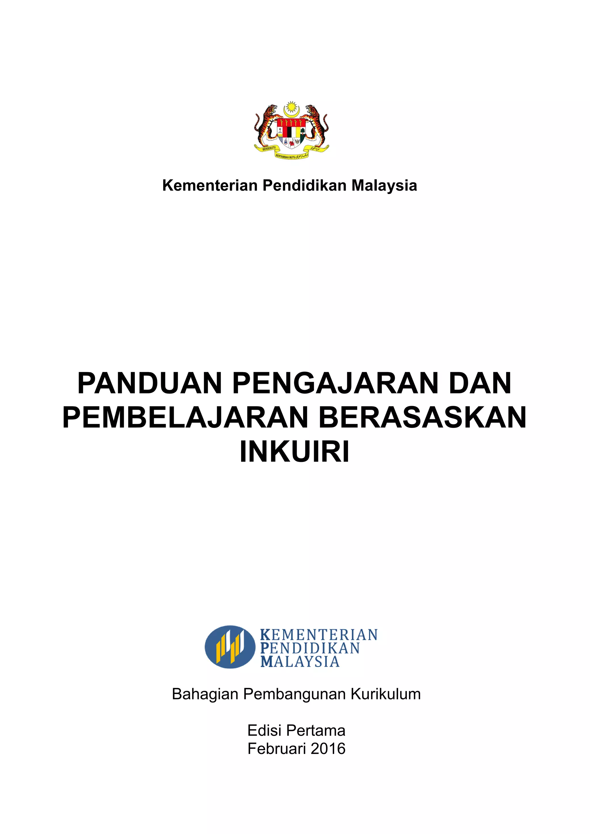 Buku Panduan Pembelajaran Berasaskan INKUIRI | PDF