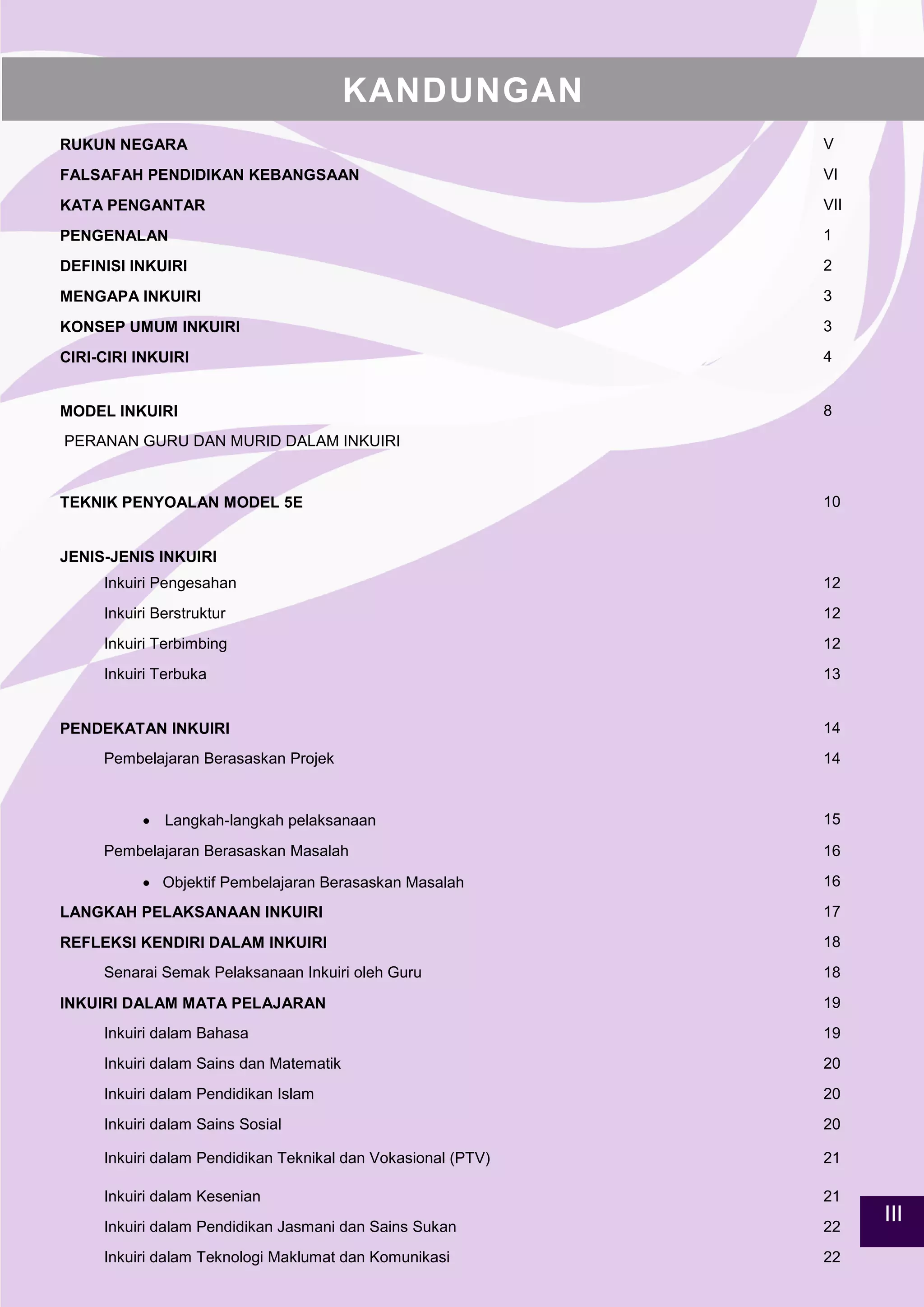 Buku Panduan Pembelajaran Berasaskan INKUIRI | PDF