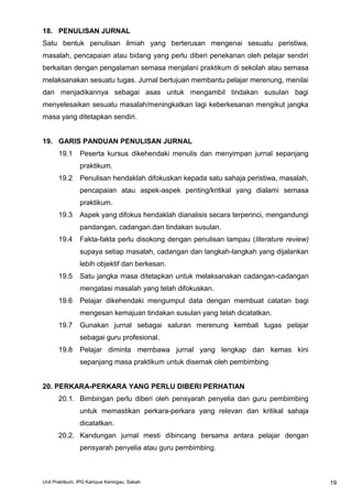 Buku panduan praktikum kpli pra sek jun 2010. bah 2 | PDF