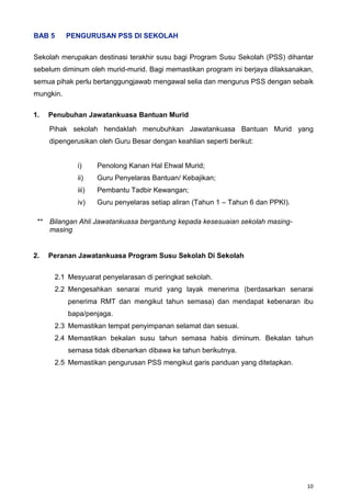 Buku panduan program susu sekolah (pss) 2.0 22 sept 2020 | PDF