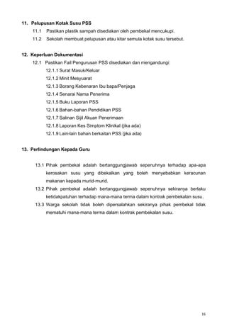 Buku panduan program susu sekolah (pss) 2.0 22 sept 2020 | PDF