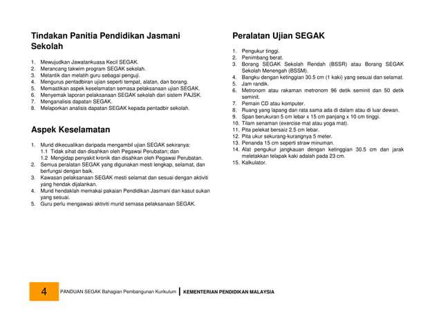 BUKU_PANDUAN_SEGAK.pdf Sekolah Sekolah Rendah | PDF