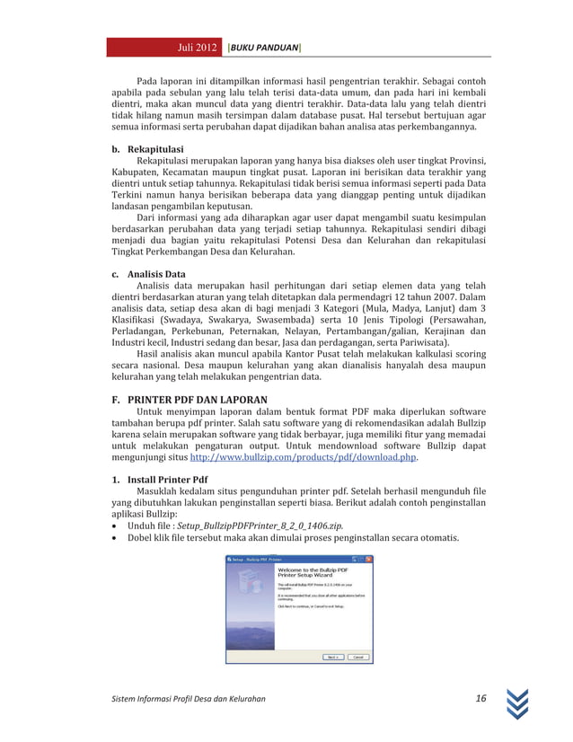 Buku panduan si prodeskel pmd | PDF