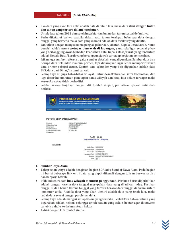 Buku panduan si prodeskel pmd | PDF