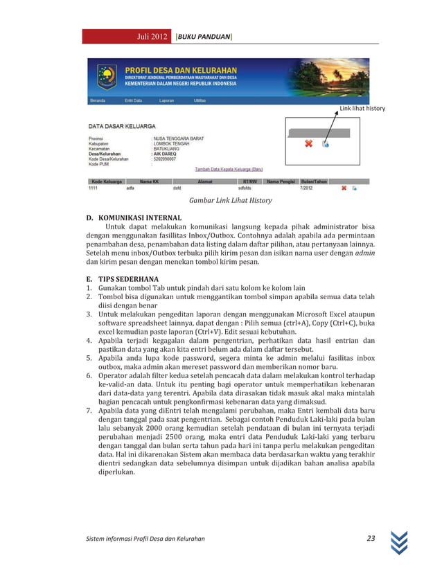 Buku panduan si prodeskel pmd | PDF