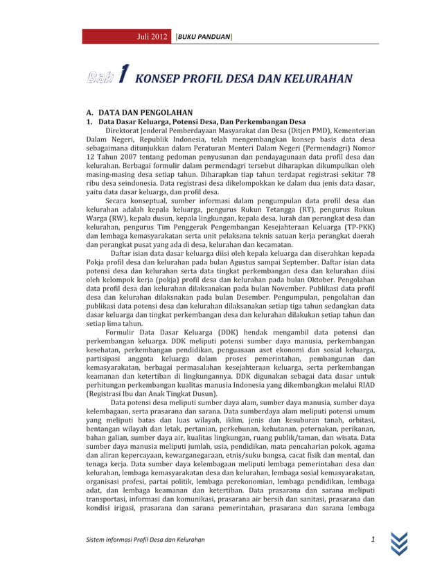 Buku panduan si prodeskel pmd | PDF