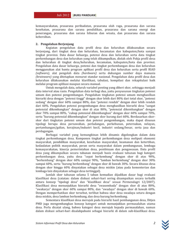 Buku panduan si prodeskel pmd | PDF