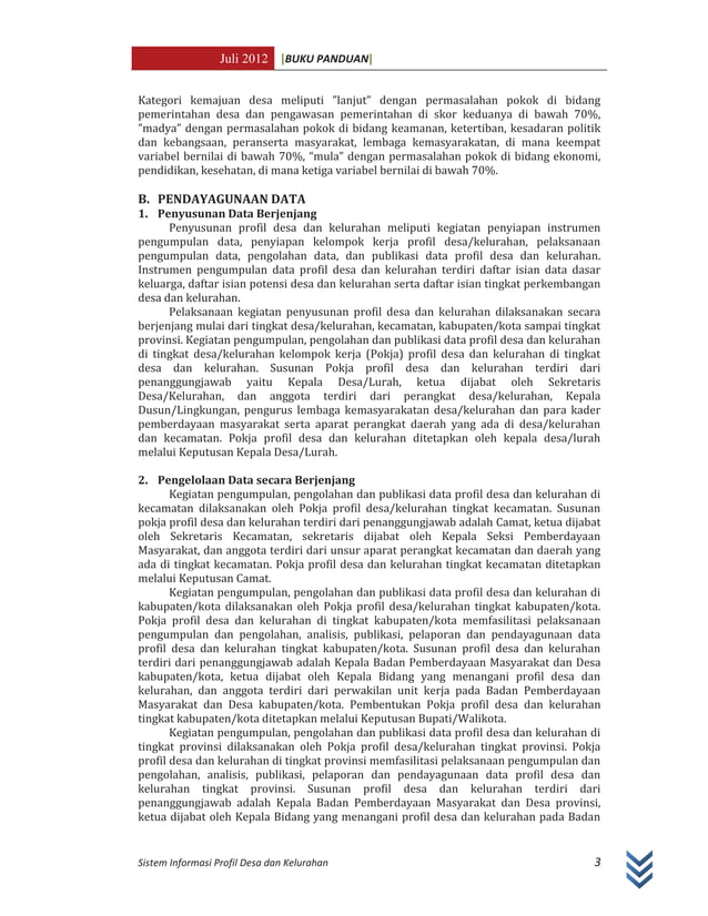 Buku panduan si prodeskel pmd | PDF