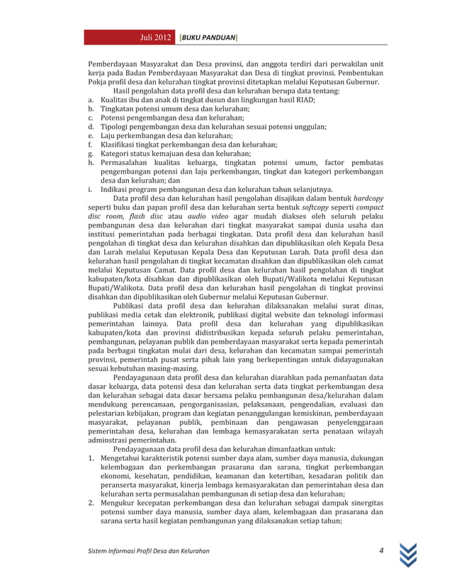 Buku panduan si prodeskel pmd | PDF