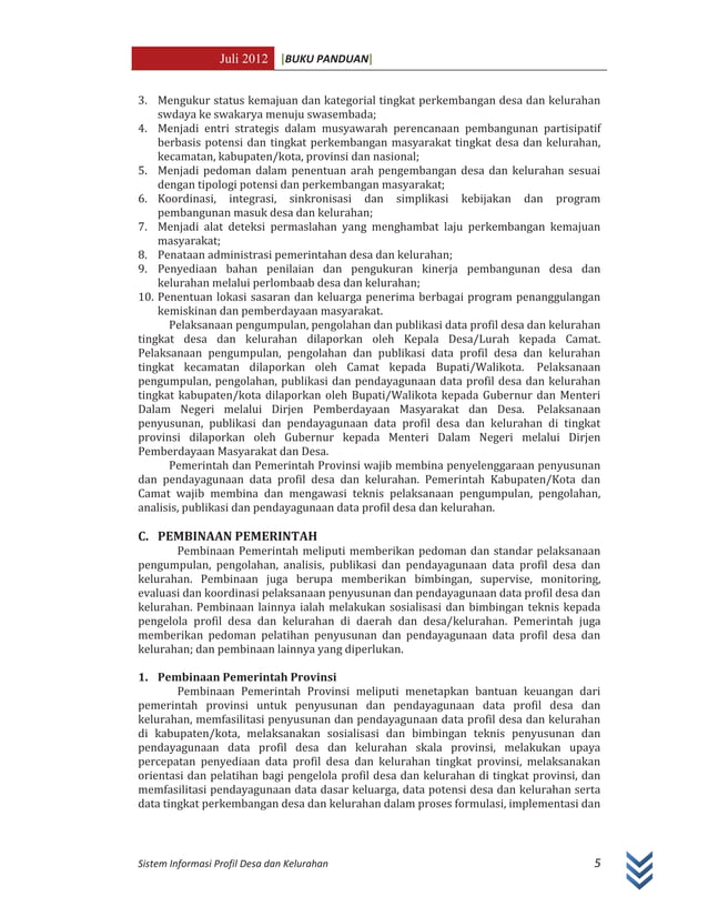 Buku panduan si prodeskel pmd | PDF