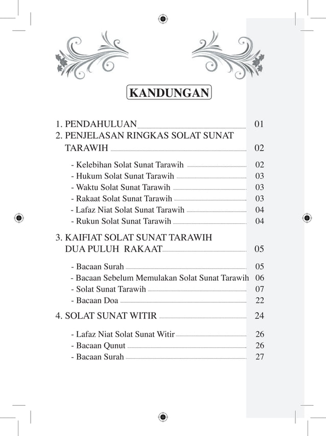 Buku panduan solat tarawih | PDF