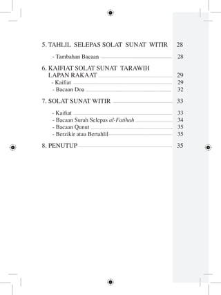 Buku panduan solat tarawih | PDF