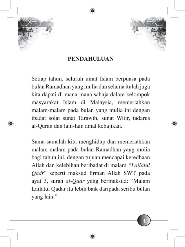Buku panduan solat tarawih | PDF