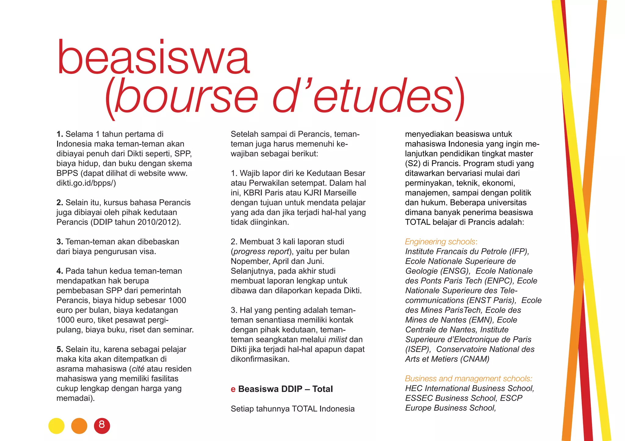 Buku panduan studi pelajar indonesia di perancis ppi marseille 2012 | PDF