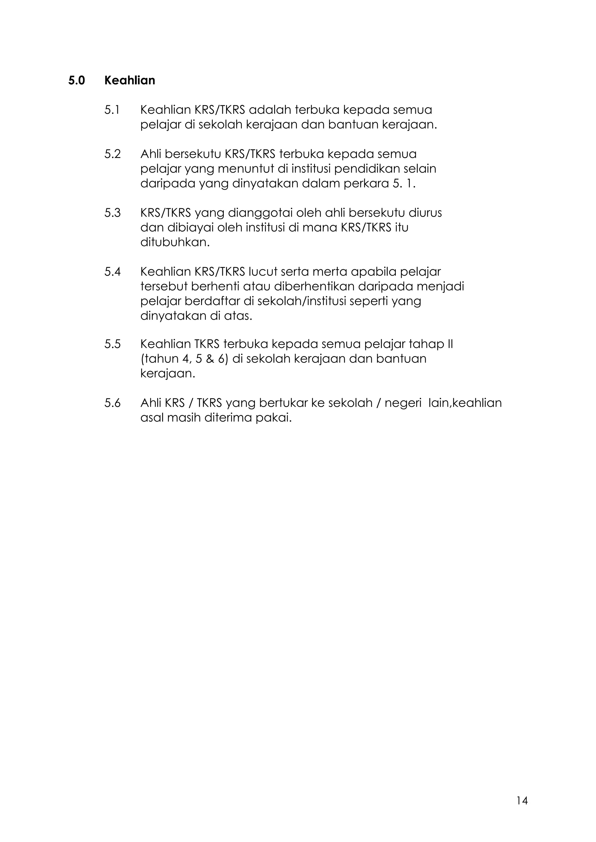 Buku Panduan Unit Beruniform TKRS | PDF