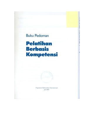 Buku Pedoman Pelatihan Berbasis Kompetensi | PDF