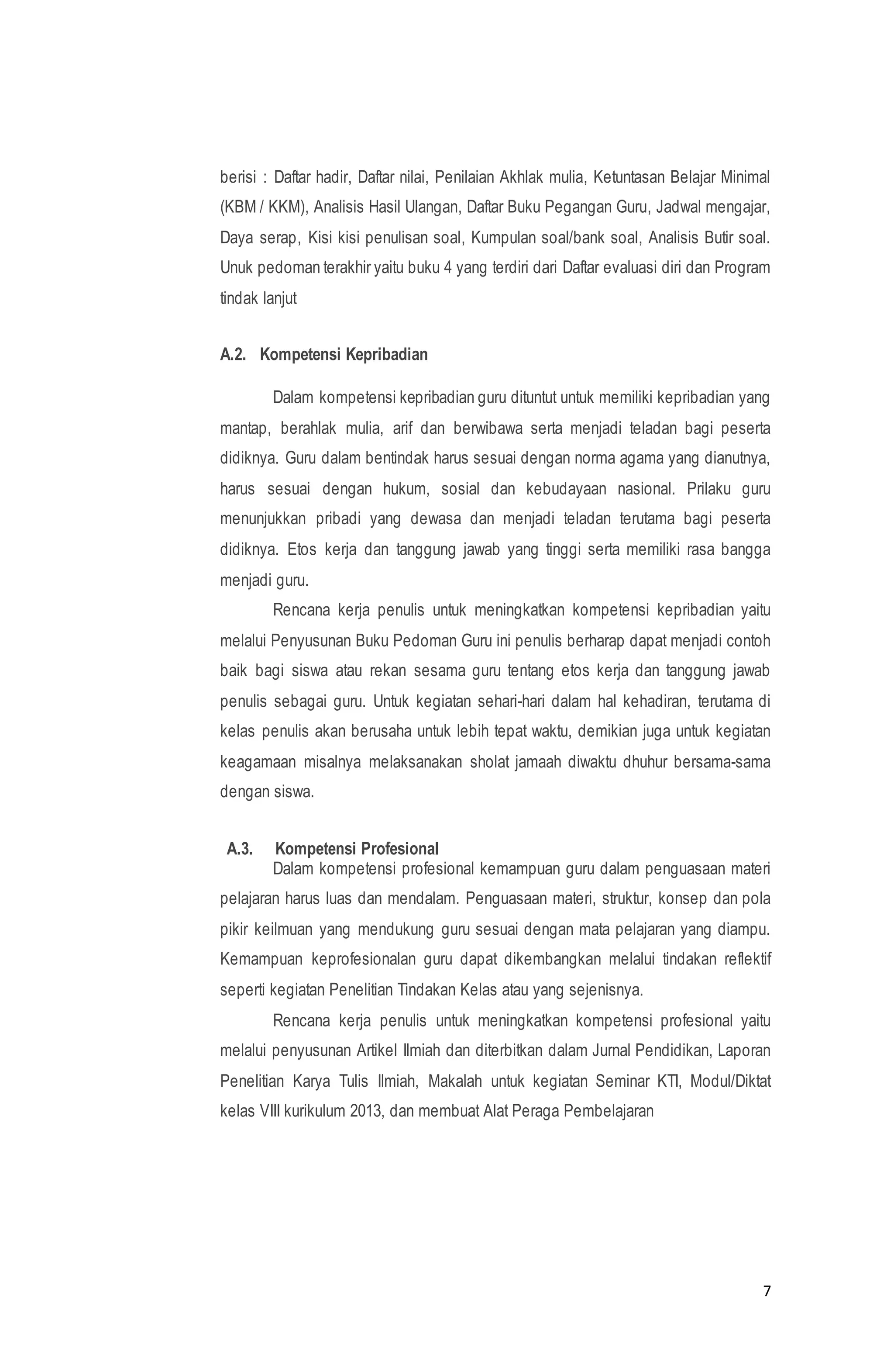 Buku Pedoman Guru | DOCX