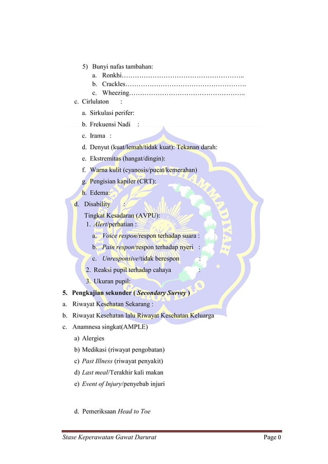 Buku pedoman kerja keperawatan gawat darurat ners vi | PDF
