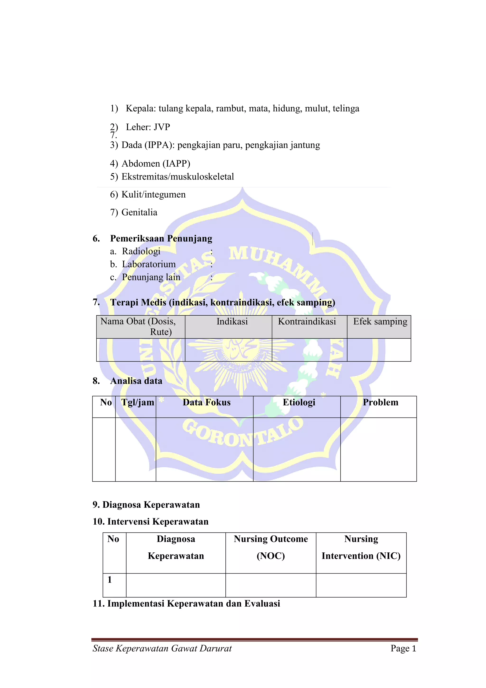 Buku pedoman kerja keperawatan Gawat Garurat Ners VII | PDF