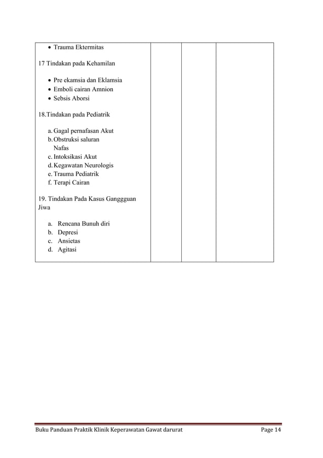 Buku pedoman kerja keperawatan Gawat Garurat Ners VII | PDF