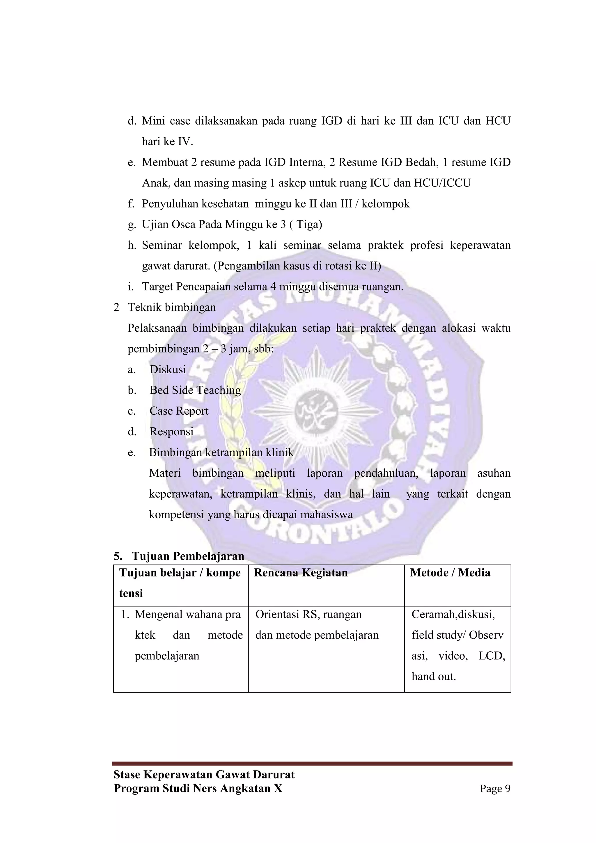 Buku pedoman kerja keperawatan Gawat Darurat Ners x | PDF