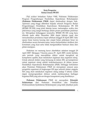Buku pedomanpelaksanaanp2kb2007 | PDF