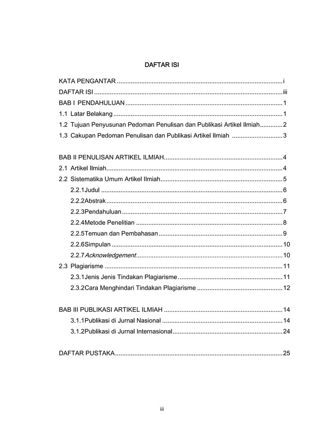 Buku pedoman penulisan dan publikasi artikel ilmiah | PDF