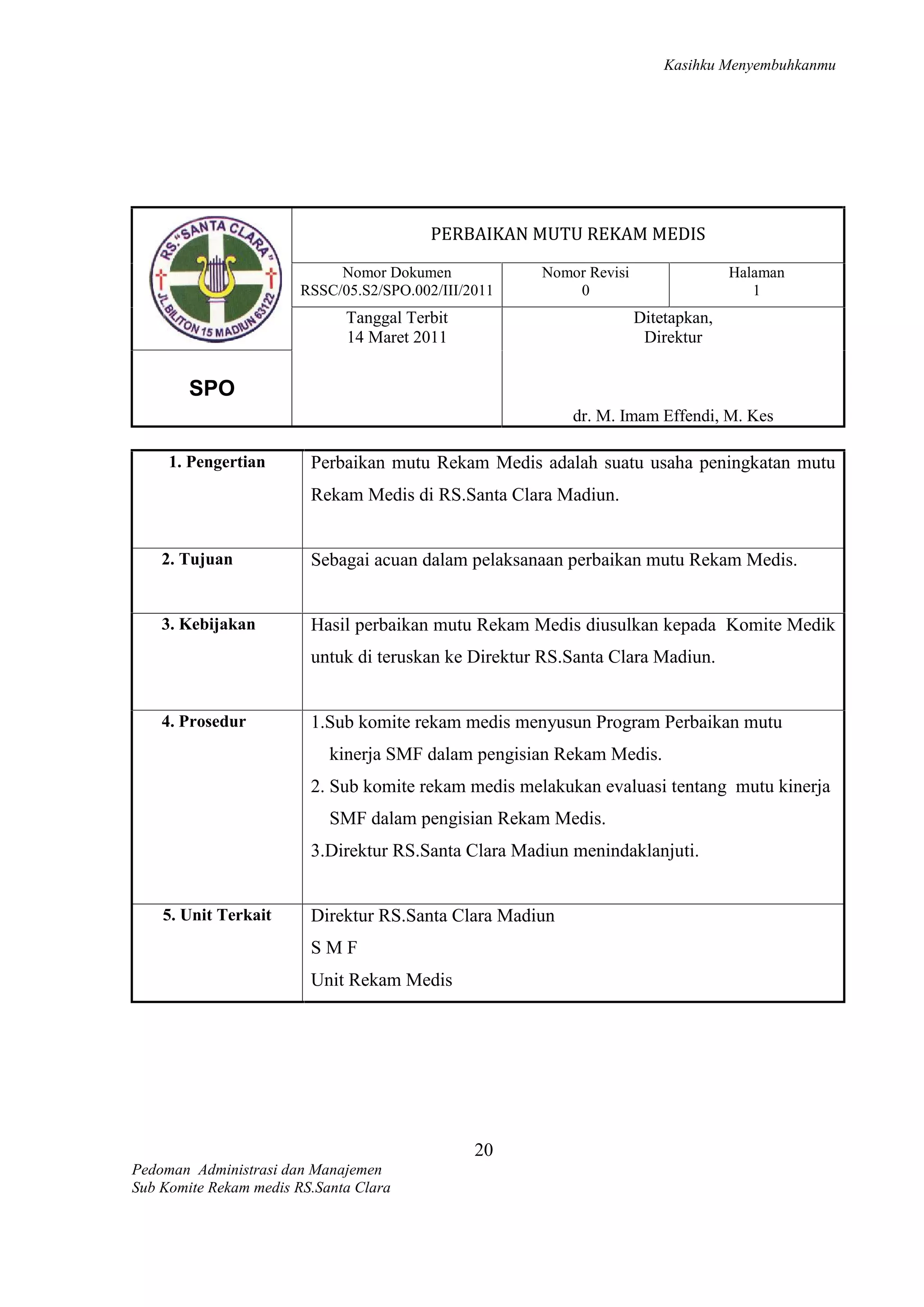 Buku pedoman rm | PDF