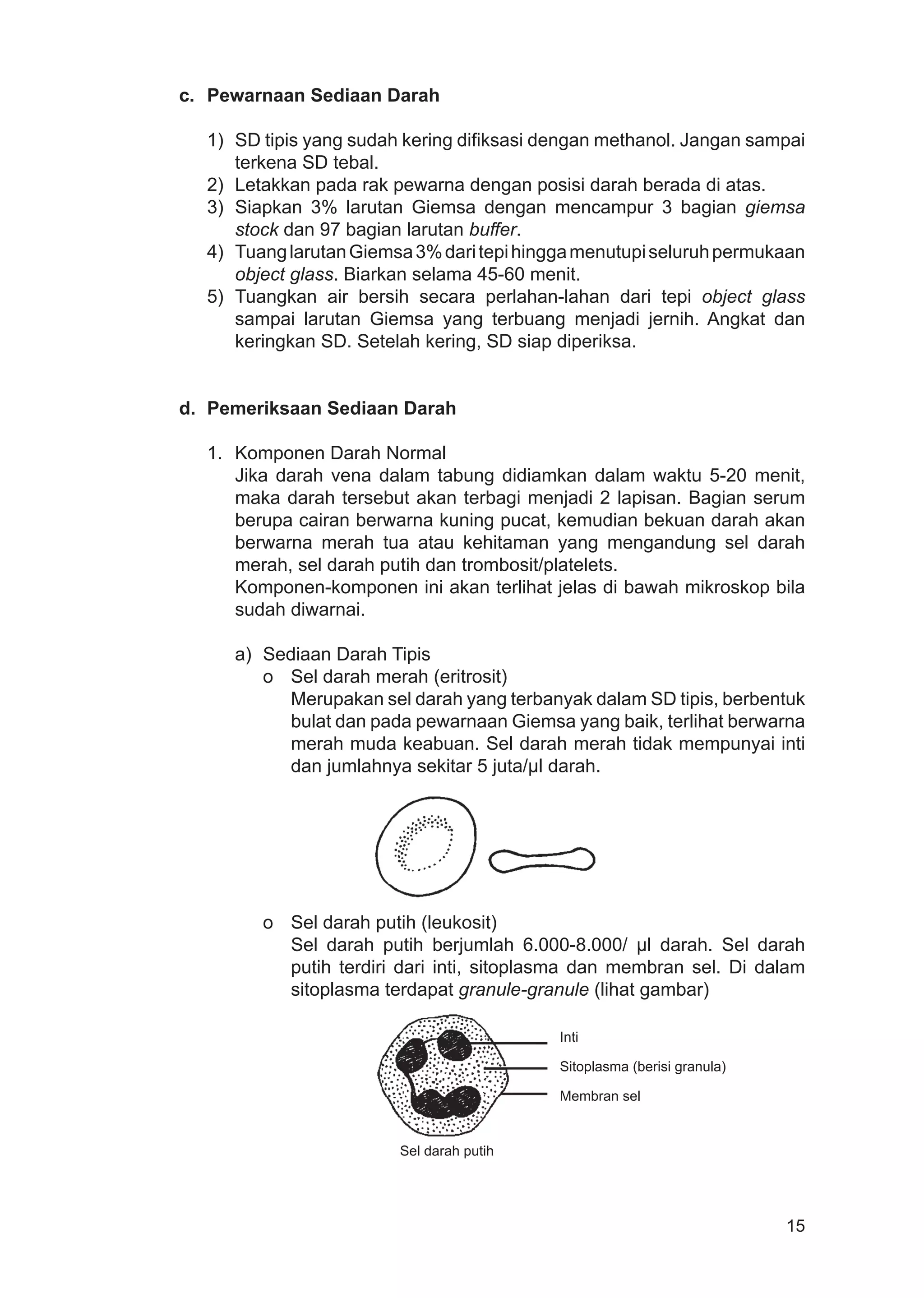 Buku pedoman teknis pemeriksaan parasit malaria | PDF