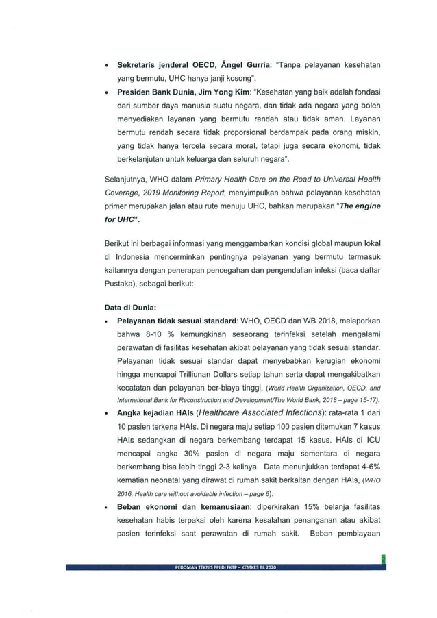 Buku pedoman teknis ppi di fktp tahun 2020 | PDF