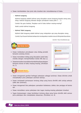 Buku pegangan guru sd kelas 4 tema 4 berbagi pekerjaan | PDF