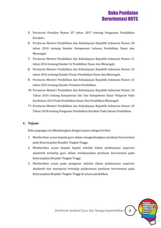 Buku pegangan penilaian HOTS | PDF