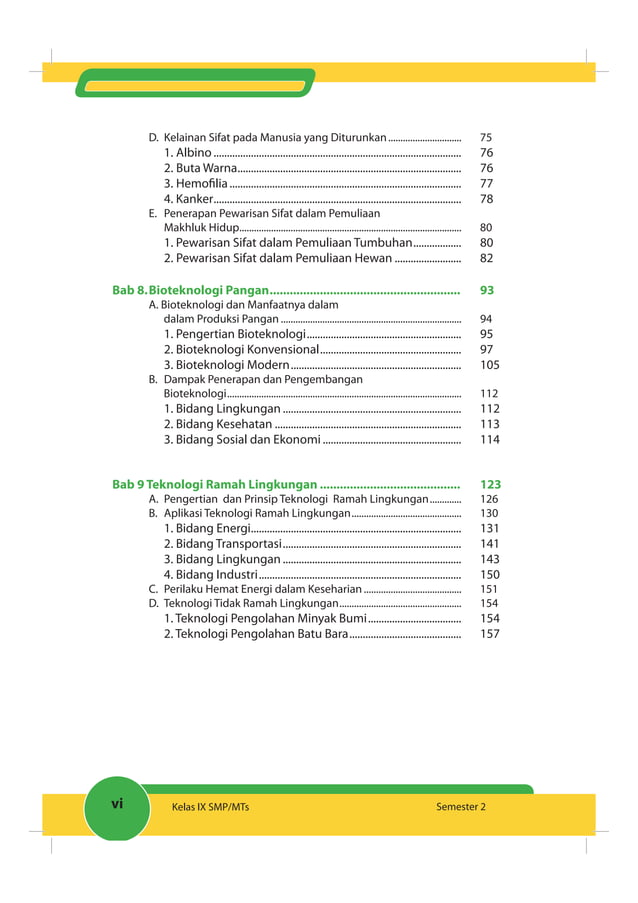 Buku ipa smp kelas 9 K 2013 semester 2 | PDF