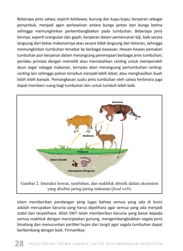 Buku pelestarian satwa untuk keseimbangan ekosistem | PDF