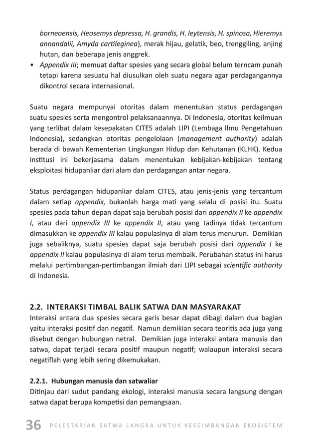 Buku pelestarian satwa untuk keseimbangan ekosistem | PDF
