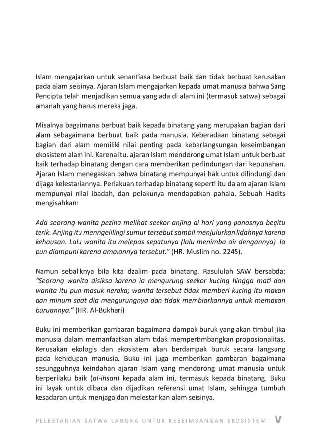 Buku pelestarian satwa untuk keseimbangan ekosistem | PDF