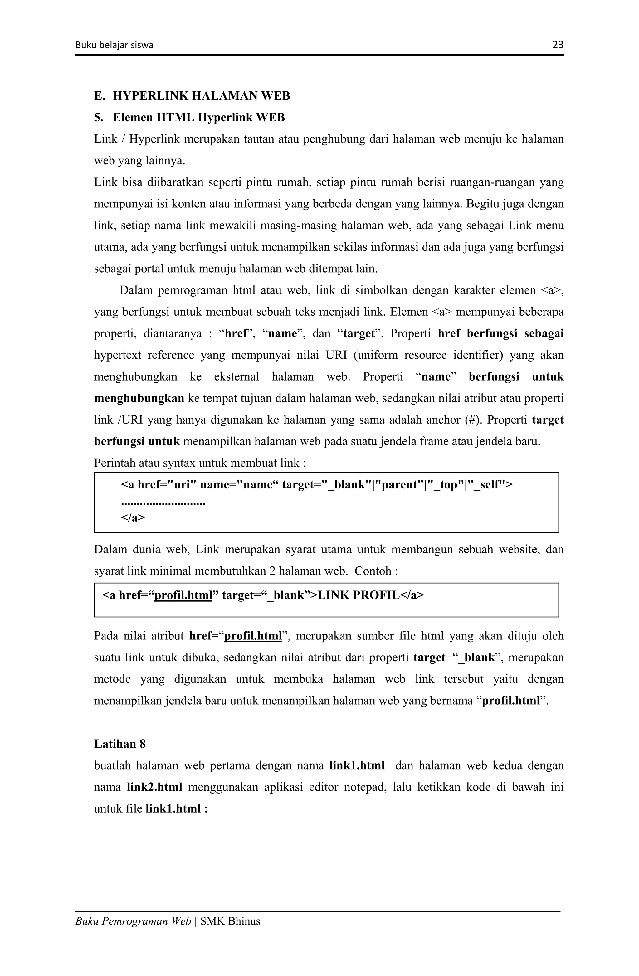 Buku pemrograman web html-css-javascript | PDF