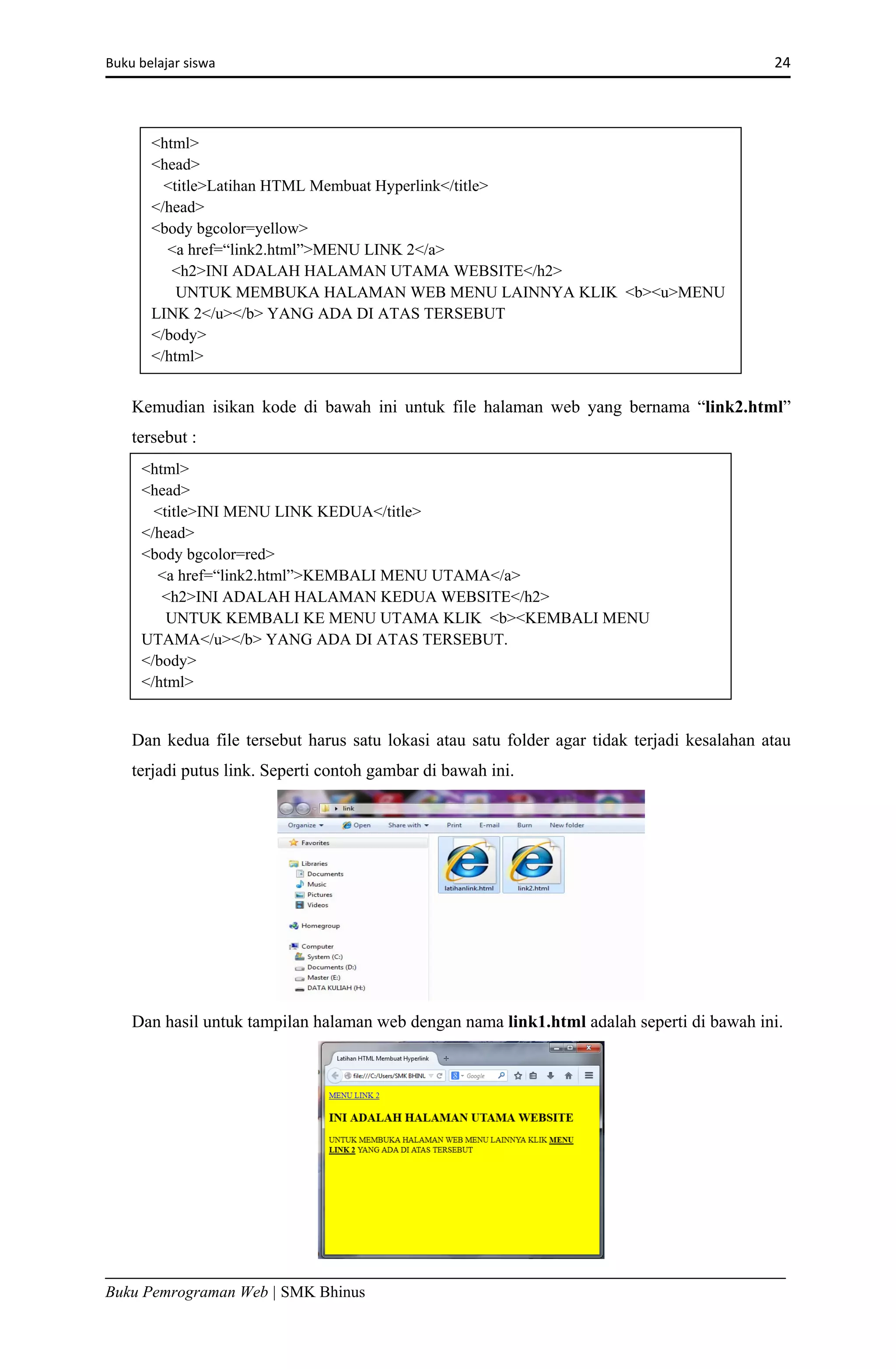 Buku pemrograman web html-css-javascript | PDF
