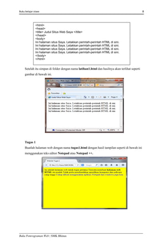 Buku pemrograman web html-css-javascript | PDF
