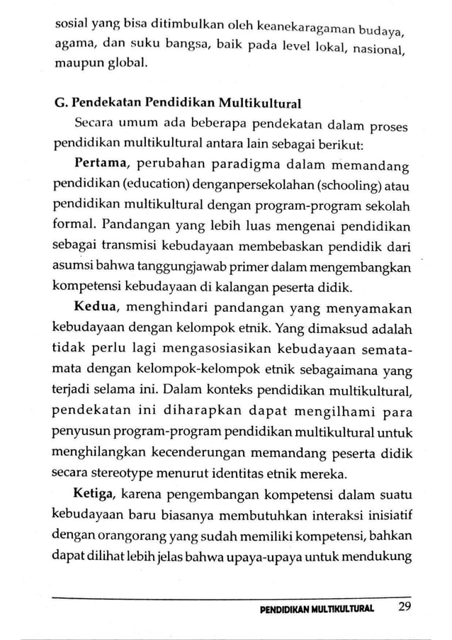 BUKU PENDIDIKAN MULTIKULTURAL , BERISI TENTANG KONSEP DASAR | PDF