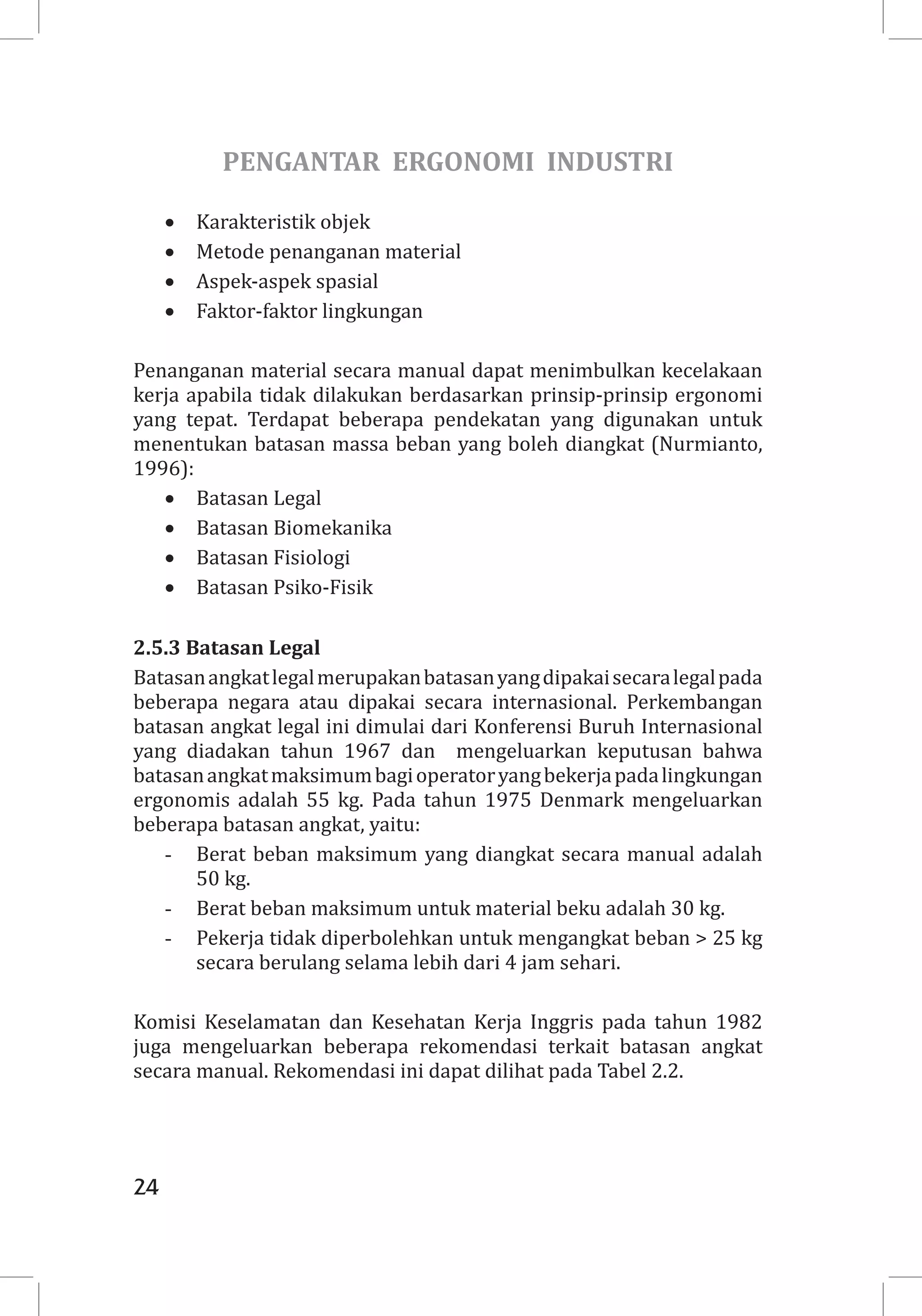 Buku Pengantar Ergonomi Industri 1 Pdf