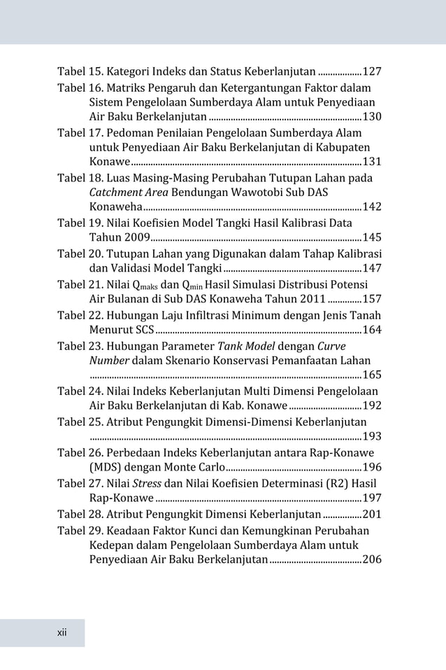 PENGELOLAAN SUMBERDAYA ALAM UNTUK PENYEDIAAN AIR BAKU BERKELANJUTAN | PDF