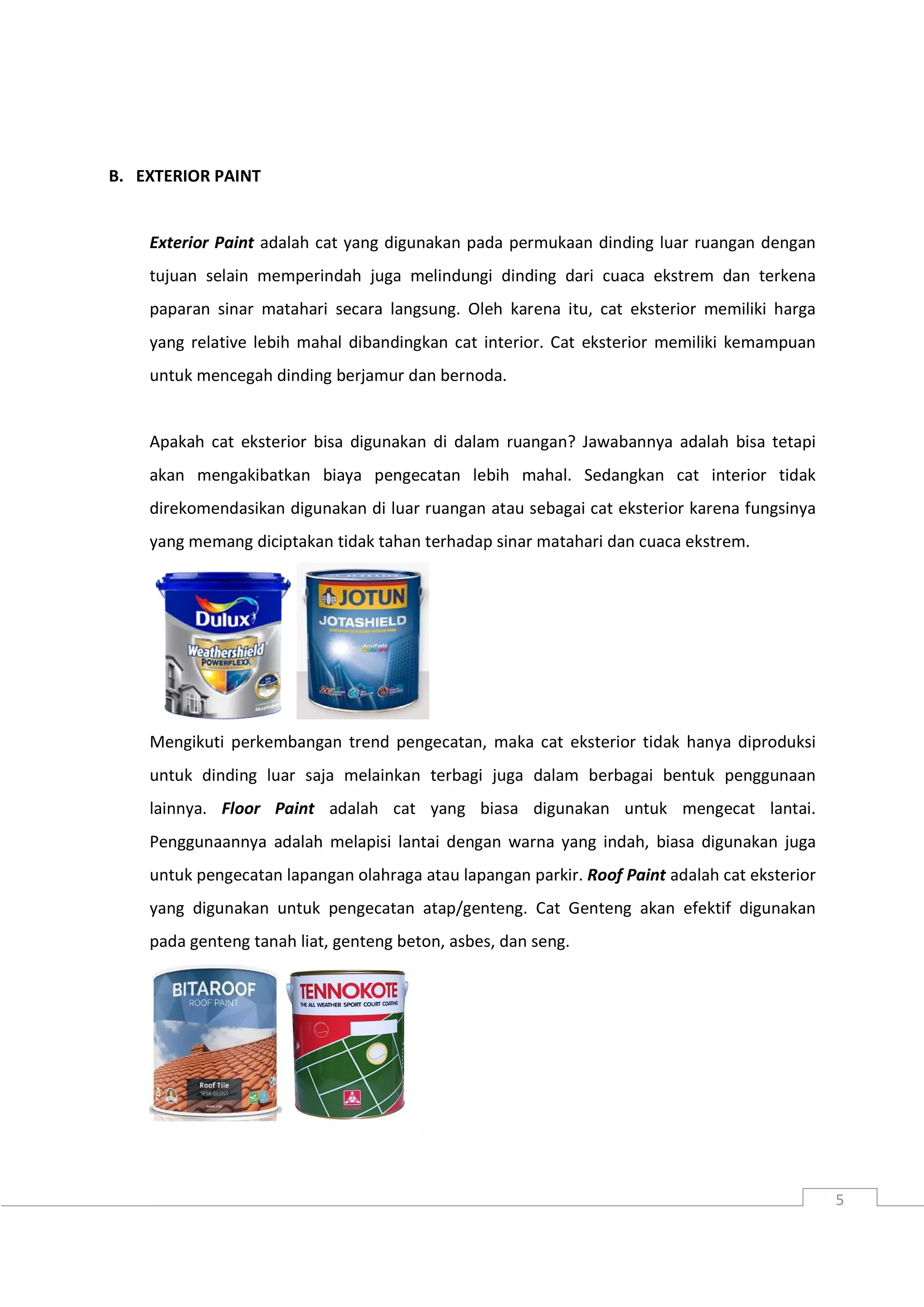 Buku pengenalan produk paint and coating | PDF