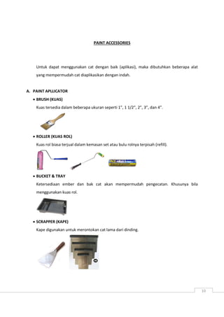Buku pengenalan produk paint and coating | PDF